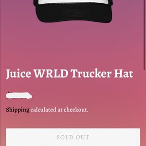 Juice Wrld | Accessories | Juice Wrld Trucker Hat Limited Edition ...